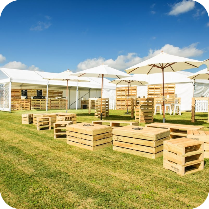 Pallet Furniture for HIRE | pallet tables & bars hire in Sydney ...